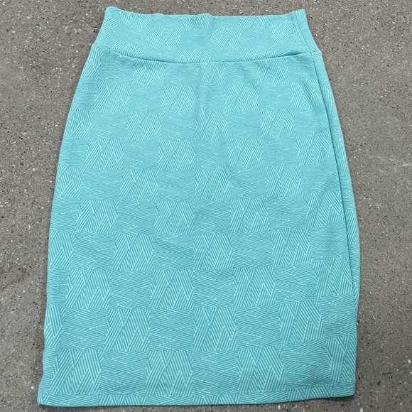 LuLaRoe | Skirts | Casual Textured Mint Green Pattern Lularoe Cassie ...